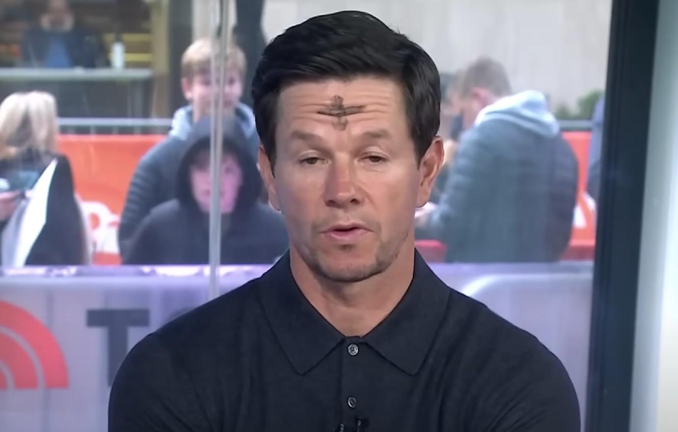 Mark Wahlberg Wears Ashen Cross On 'Today' Show