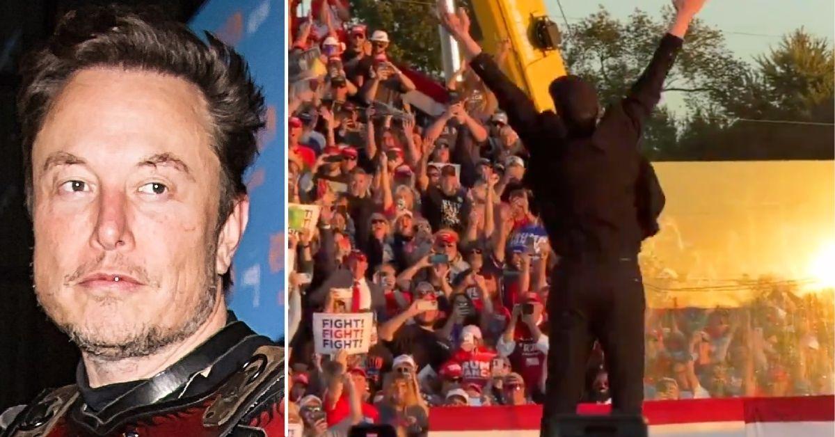 Elon Musk Slammed For Jumping Up & Down At Donald Trump's Rally