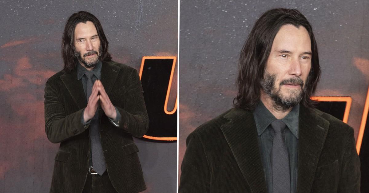 Keanu Reeves Rocks Suit For John Wick 4 Premiere Photos