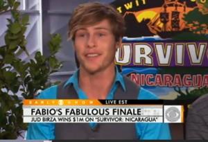 'Survivor: Nicargua' Winner Jud 'Fabio' Birza Plans to "Travel the ...
