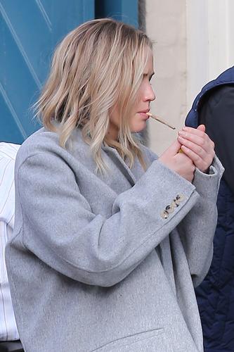 Jennifer Lawrence Smokes Something Suspicious In New Orleans