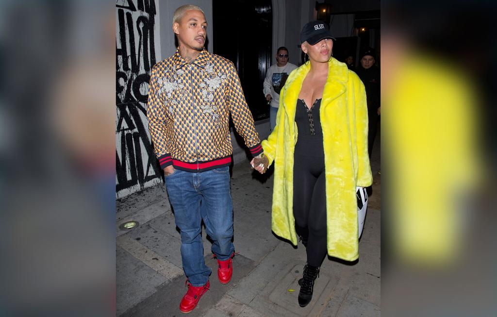 Amber Rose & Boyfriend Alexander Edwards Have PDA-Filled Date Night