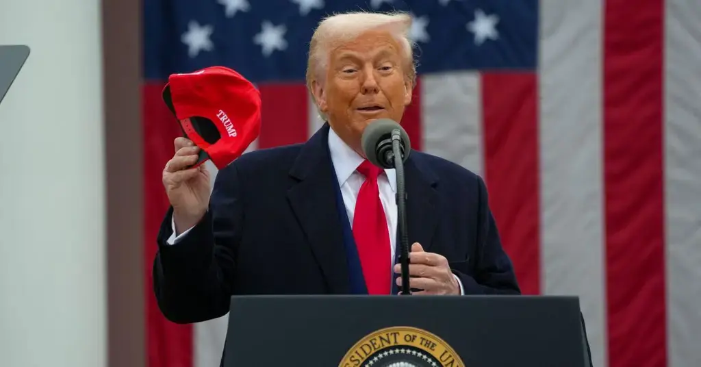 Donald Trump Stands On Artificial Turf During Tree Planting Photo Op