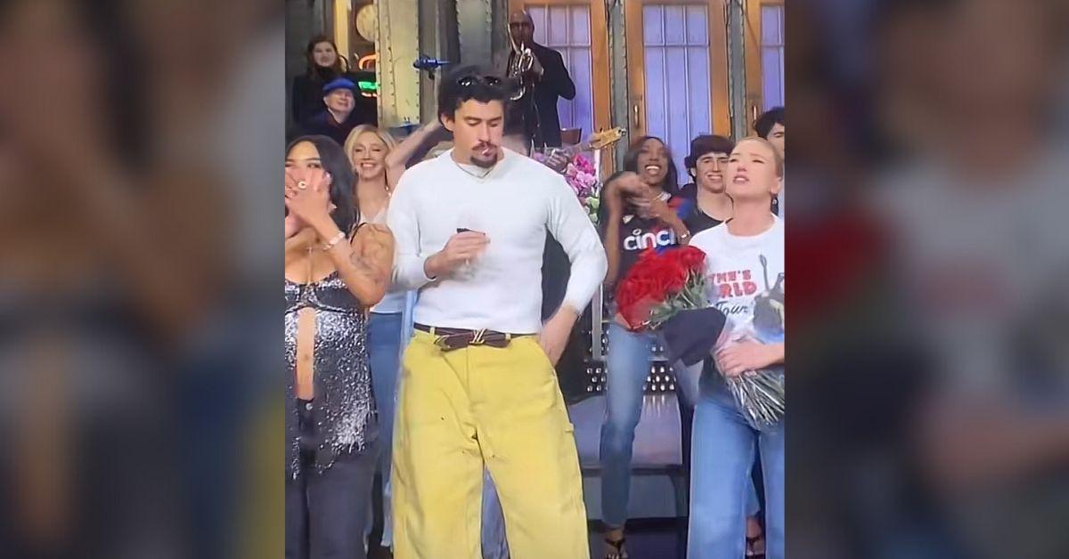 Bad Bunny Stares At Scarlett Johansson's Butt On 'Saturday Night Live'