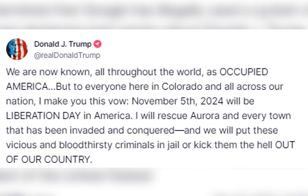 Donald Trump Declares November 5 'Liberation Day' for 'Occupied America'