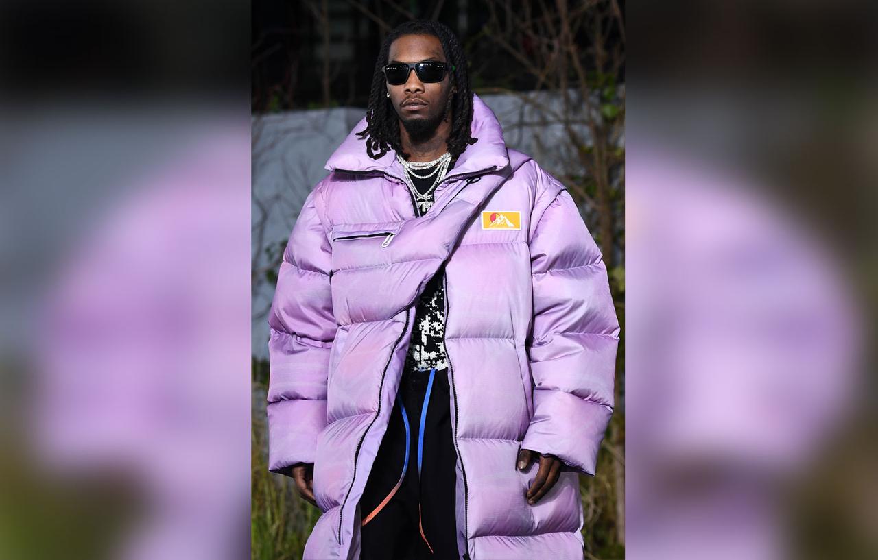 Rapper Offset Models For Off-White During Paris Fashion Week