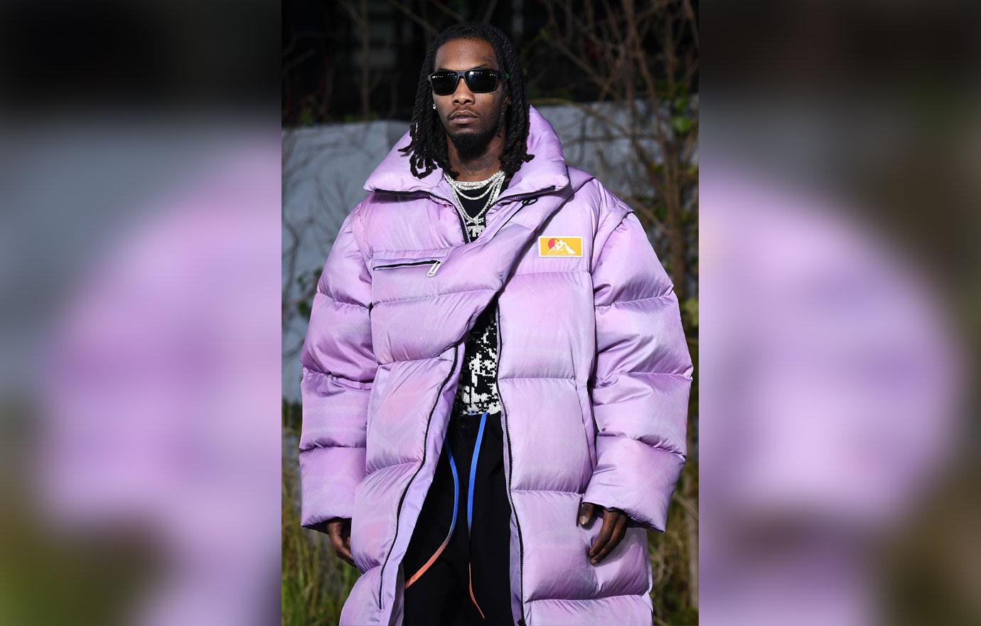 Rapper Offset Models For Off-White During Paris Fashion Week