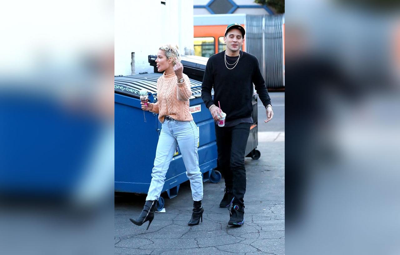 PICS Halsey Flips The Bird While Getting Sweet Treat With G-Eazy