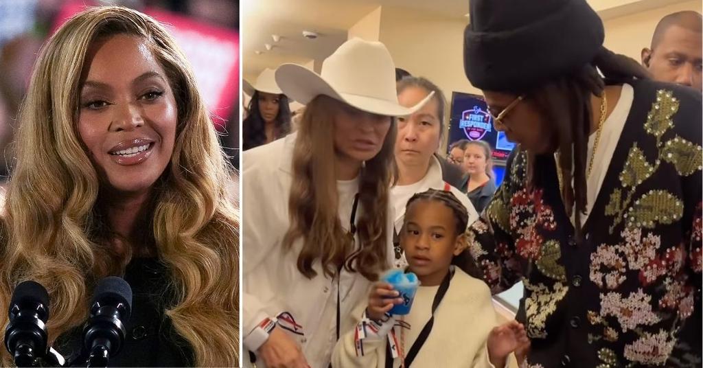 Jay-Z Seen At Beyonce's Christmas Halftime Show Amid Lawsuit: Watch