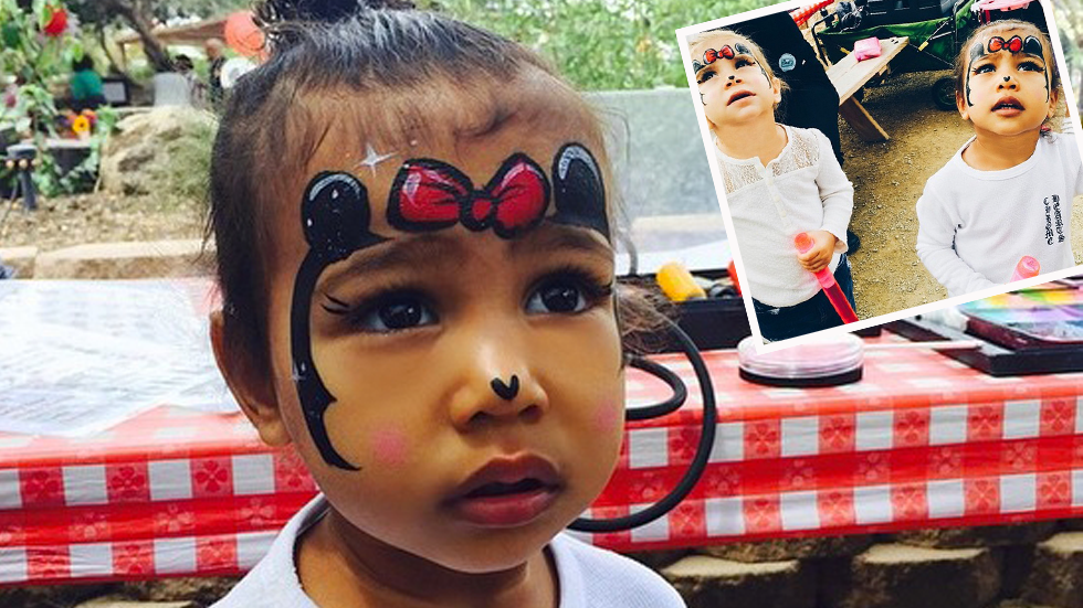 North West And Penelope Disick Get Minnie Mouse Transformation – See ...