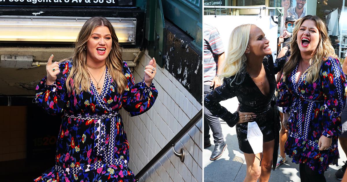 Kelly Clarkson All Smiles Filming Music Video Following Prenup Win