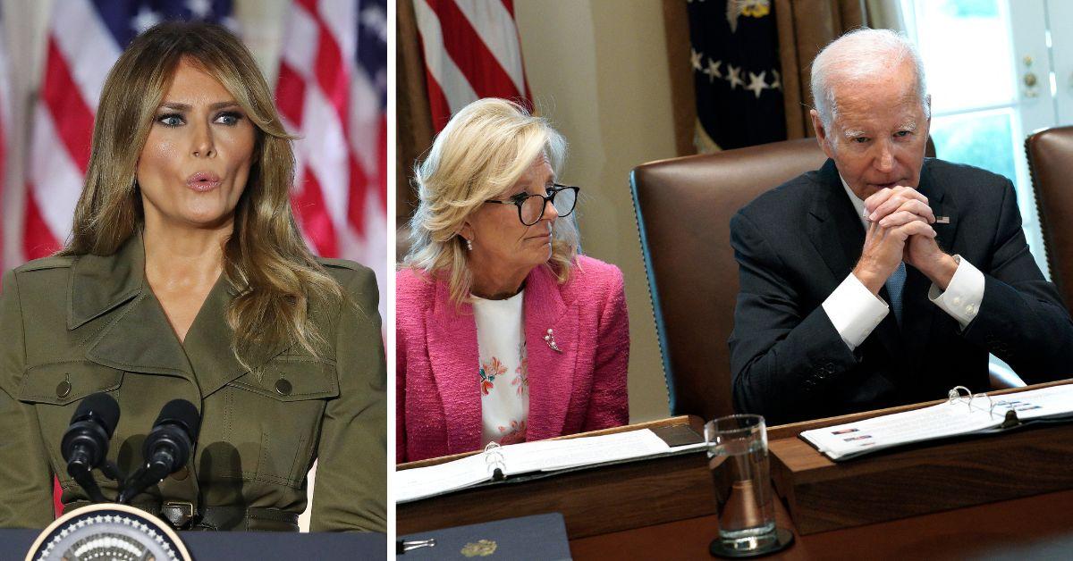 Melania Trump Didn't Fly With The Bidens To Rosalynn Carter's Funeral