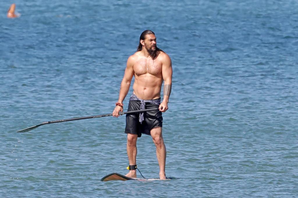 Jason Momoa Catches Waves & Rays In Hawaii: Photos