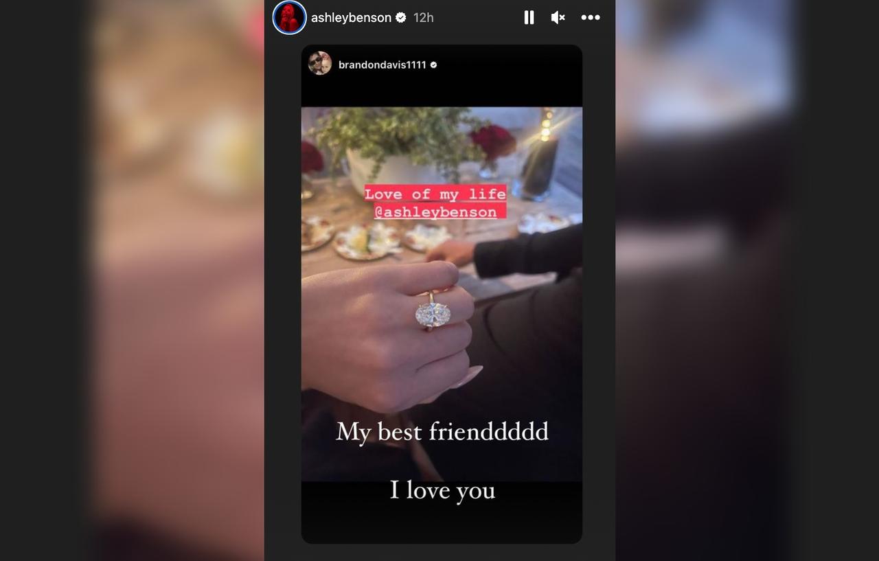 Ashley Benson Is Engaged To 'Best Friend' Brandon Davis: Ring Photo