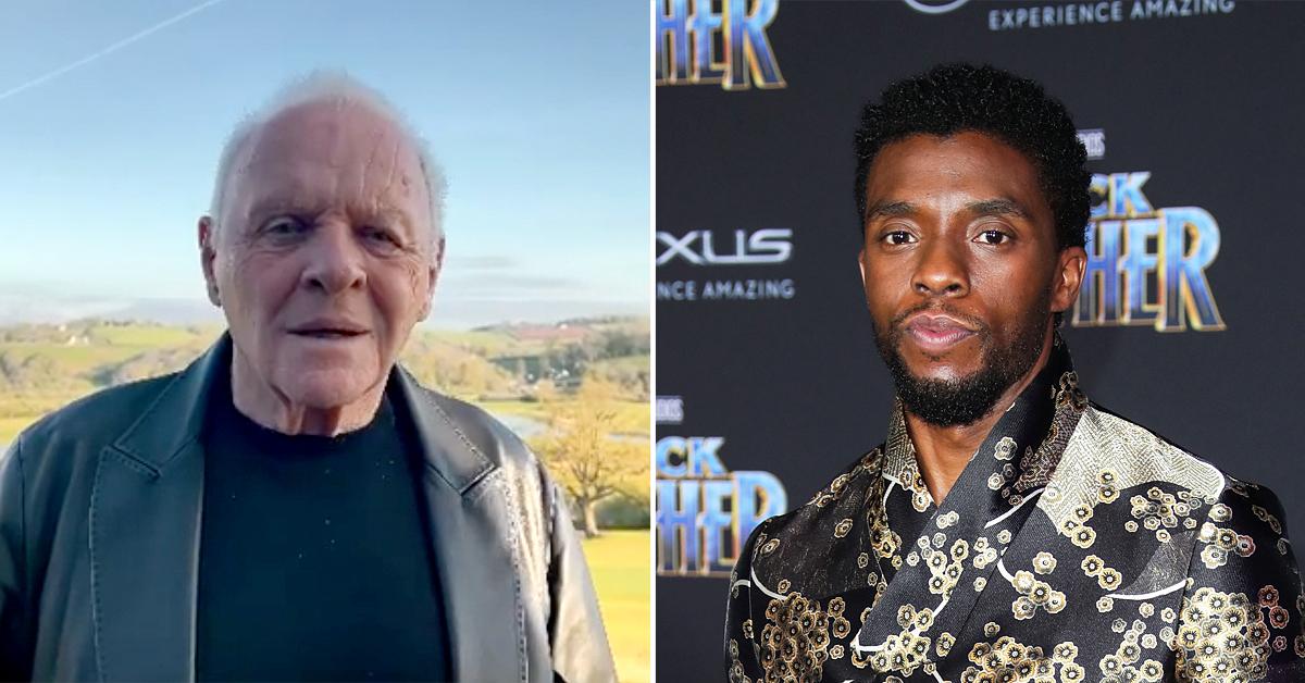 Anthony Hopkins' Chadwick Boseman Tribute After Winning Best Actor Oscar