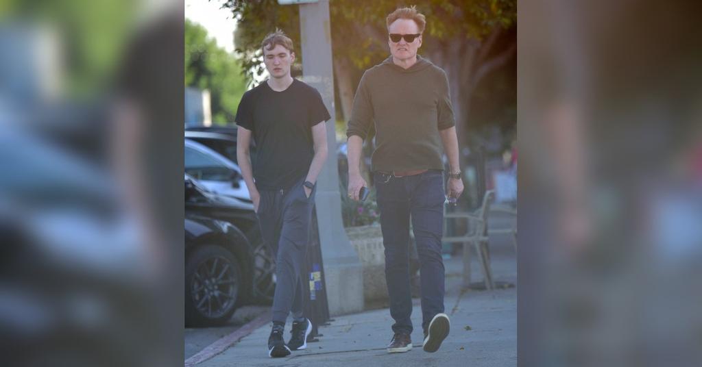 Conan O'Brien Braves High Winds To Take Son Out to Lunch In LA