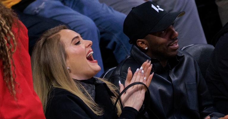Adele & Fiance Rich Paul Look Happy At Lakers Game: Photos