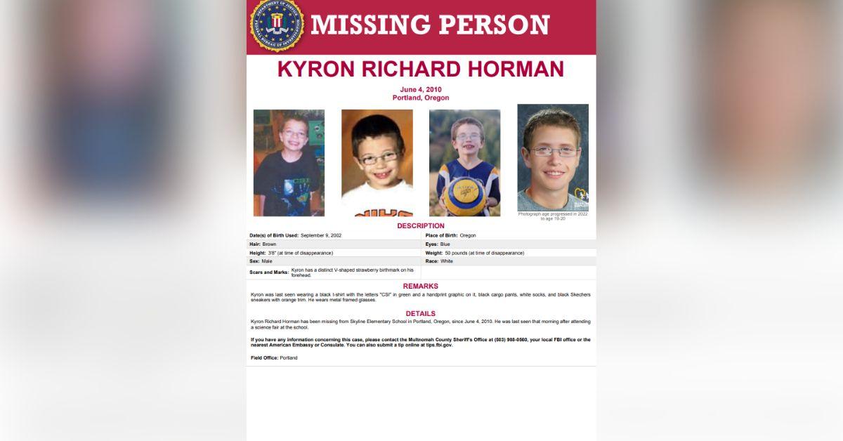 Kyron Horman’s Disappearance Sparks Renewed Search Efforts