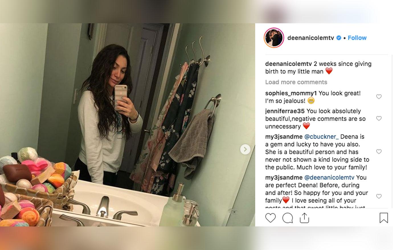 Deena Cortese Shows Off Her Post-Baby Body 2 Weeks After Giving Birth