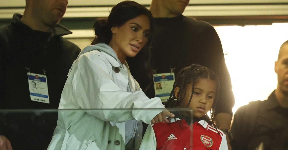 Kris Jenner, Kim Kardashian & Saint Attend Tristan Thompson's NBA Game