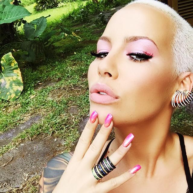 Amber Rose Wears A Red Wig On Instagram—Do We Like It?