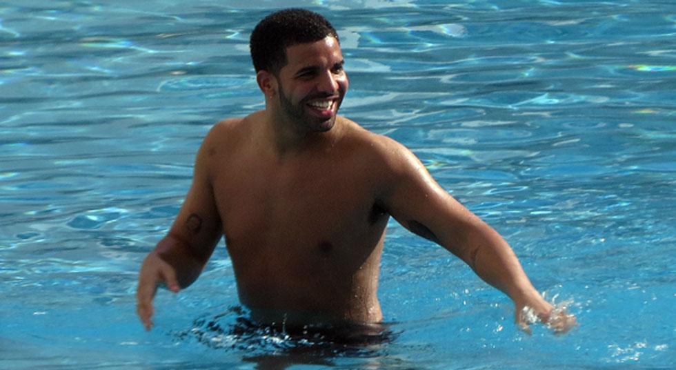 WATCH Shirtless Drake Hang Out And Drink With Mystery Woman At Hotel ...
