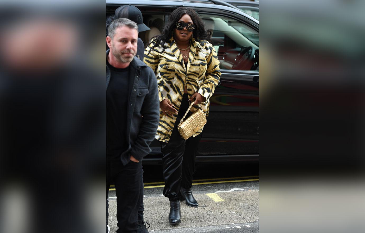 Lizzo Rocks Sexy Animal Print Shirt Ahead Of BBC Live Lounge Performance