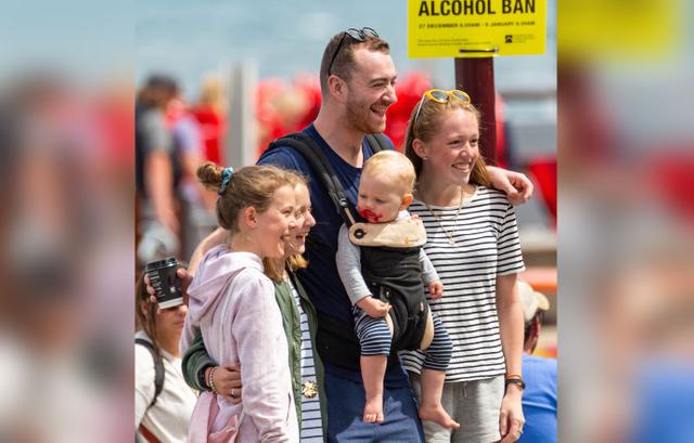 Sam Smith Babysits His Friend’s Baby & Spills Ice Cream All Over His Face