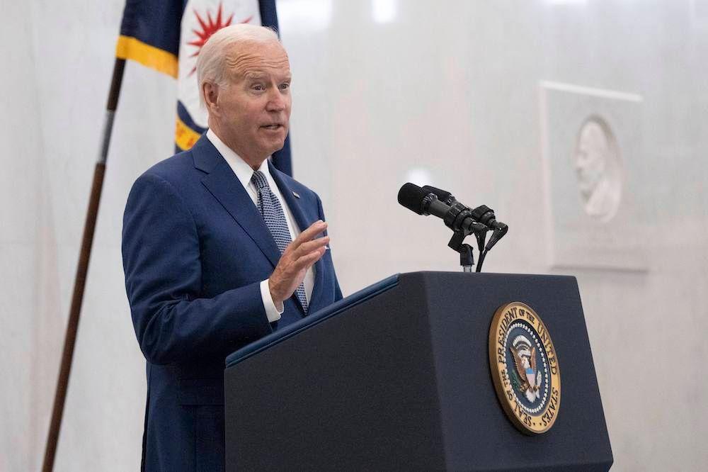 Joe Biden Installs 'Small, Gold-Framed TV' Behind Resolute Desk