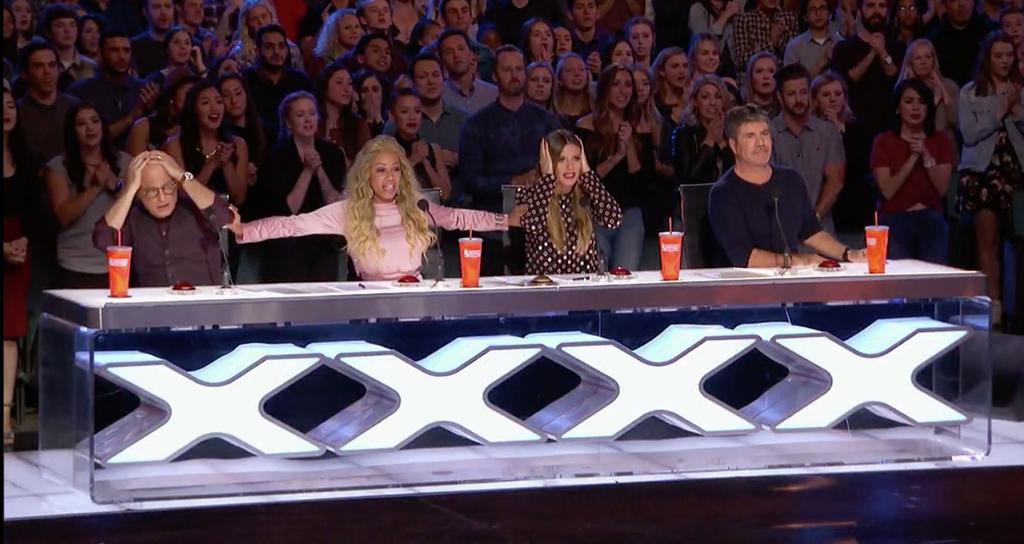 Mel B’s Rocks Blonde Wig Leaves Simon Cowell Speechless