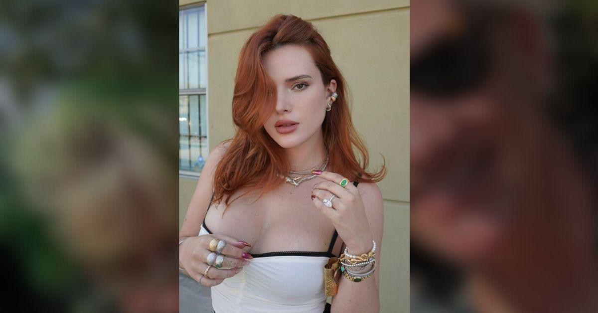 Bella Thorne Flaunts Her Backside In Racy Leopard Print Swimsuit Photo