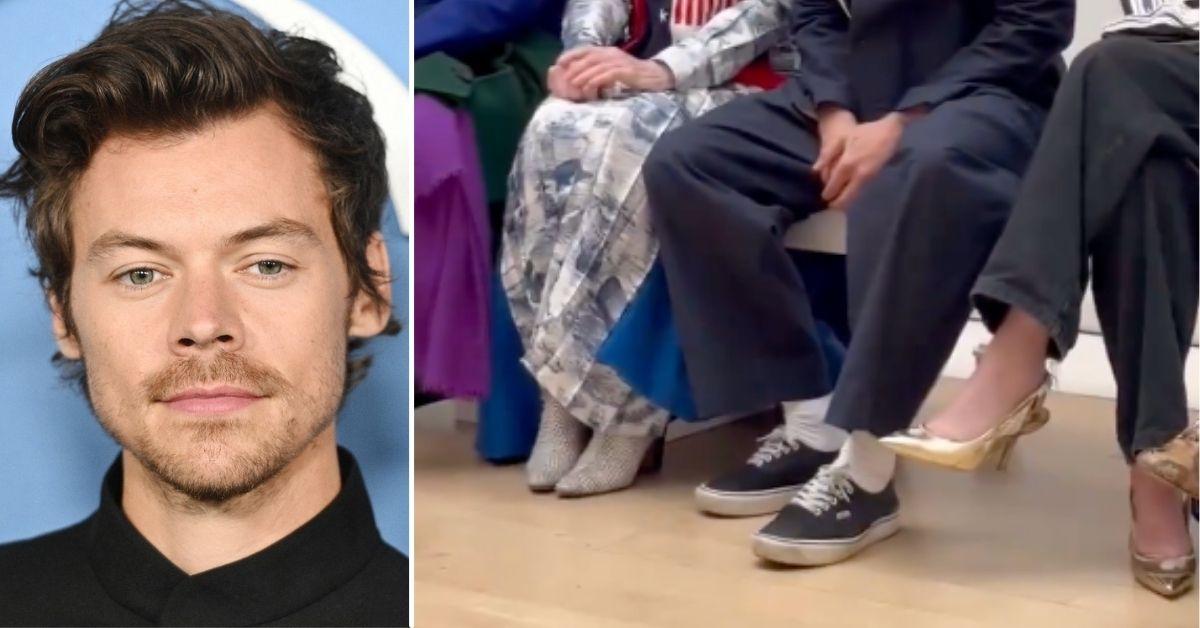 Harry Styles Teased For Wearing 'Nasty Vans' To London Fashion Week