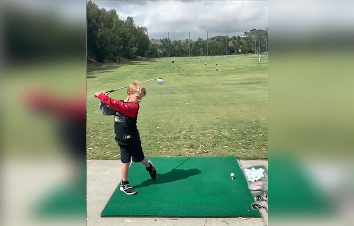 Jessica Simpson’s 5-Year-Old Son Ace Proves He’s A Golf Prodigy