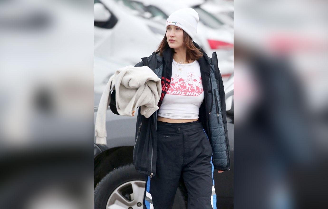 Bella Hadid Works Out Even In The Cold! See Her Ski Pics