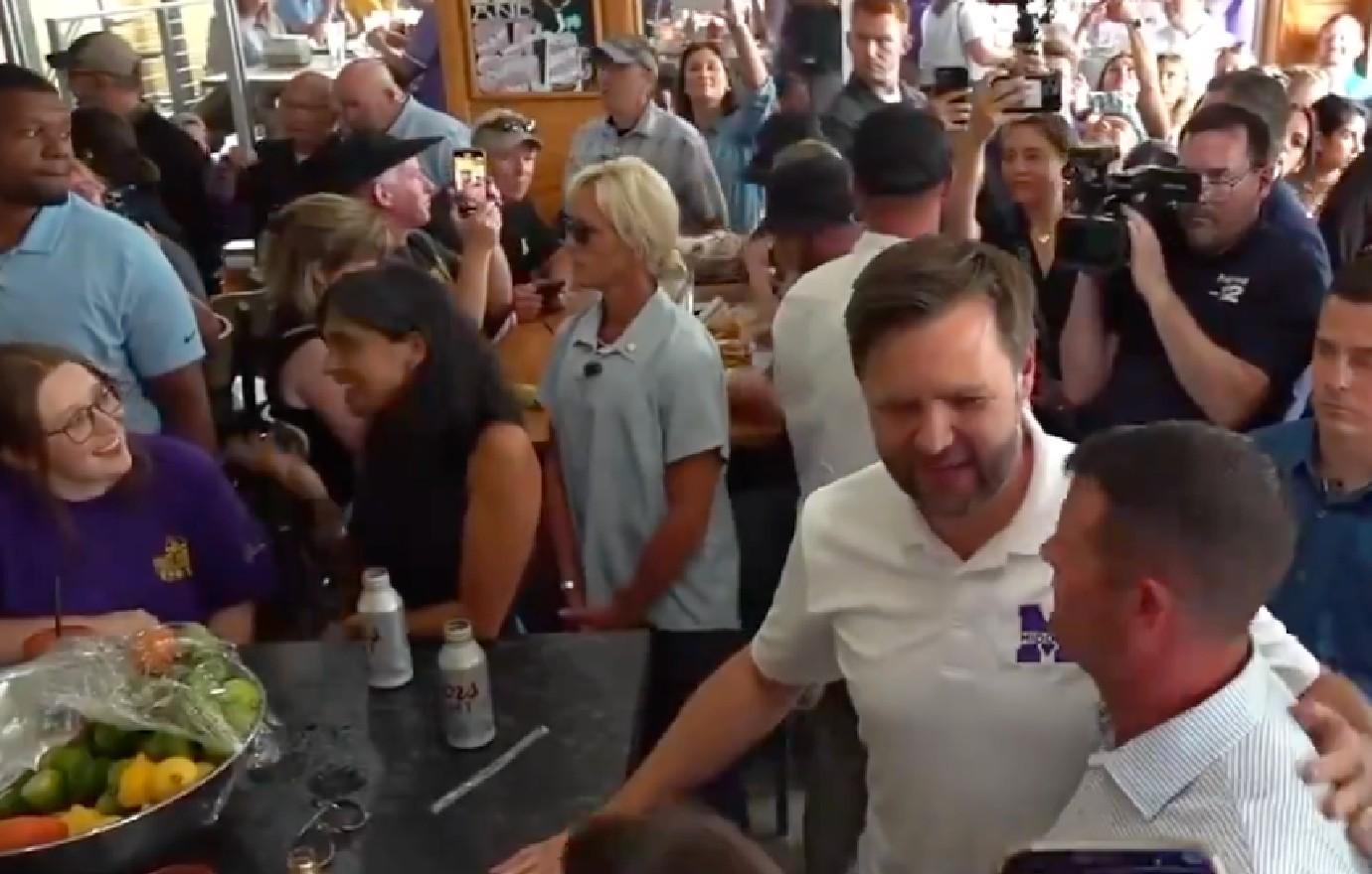 'Awkward' J.D. Vance Bashed After Woman Refuses A Photo With Him