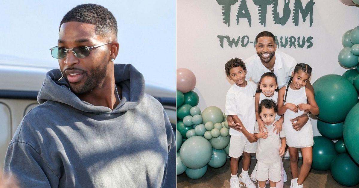 Tristan Thompson Slammed for Excluding Son Theo In New Family Pictures