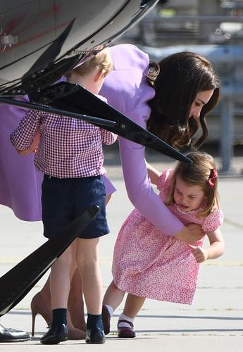 Princess Charlotte Falls Down During Tantrum [Pics]