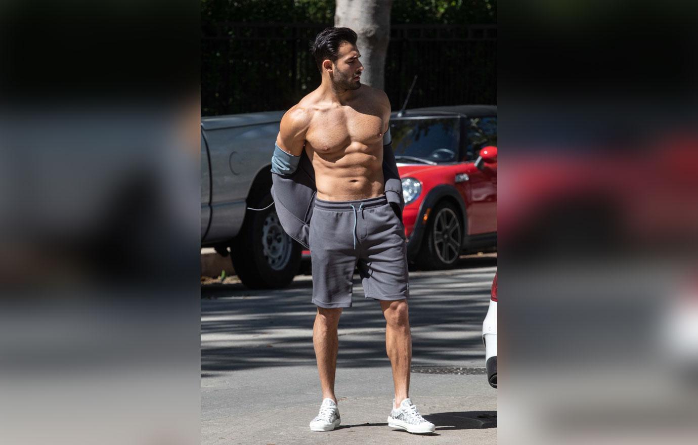 Britney Spears' BF Sam Asghari Strips Down For Workout: Photos