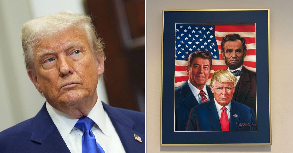 Donald Trump Mocked For His Cheesy New White House Portrait
