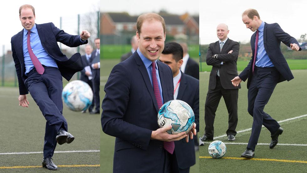 Bend It Like Beckham! Prince William Shows Off His Soccer Skills And ...