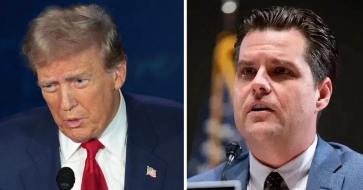 Donald Trump Claims Matt Gaetz Has A 'Wonderful Future' Ahead