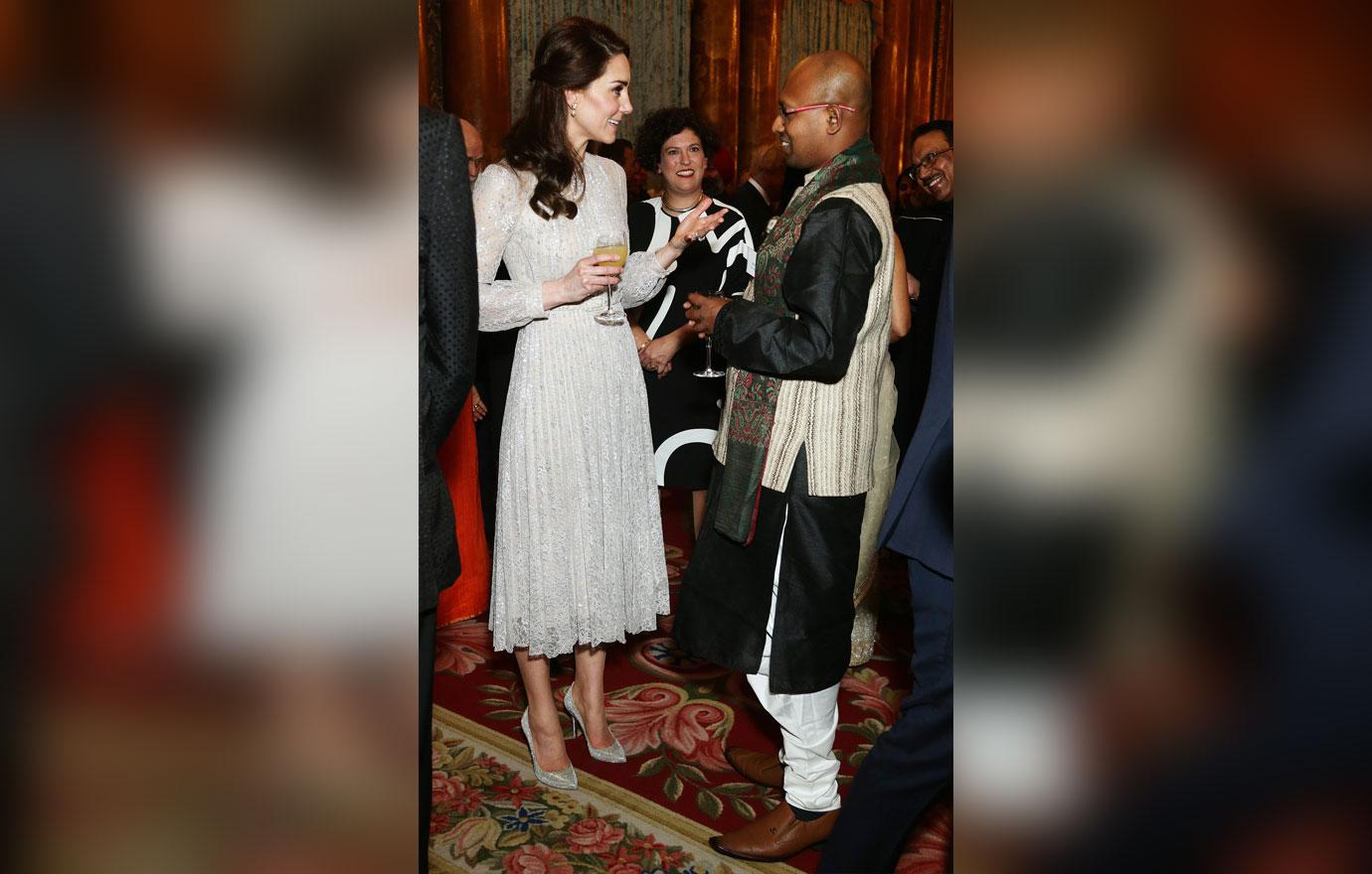 Kate Middleton Shows Off Tiny Waist At Buckingham Palace