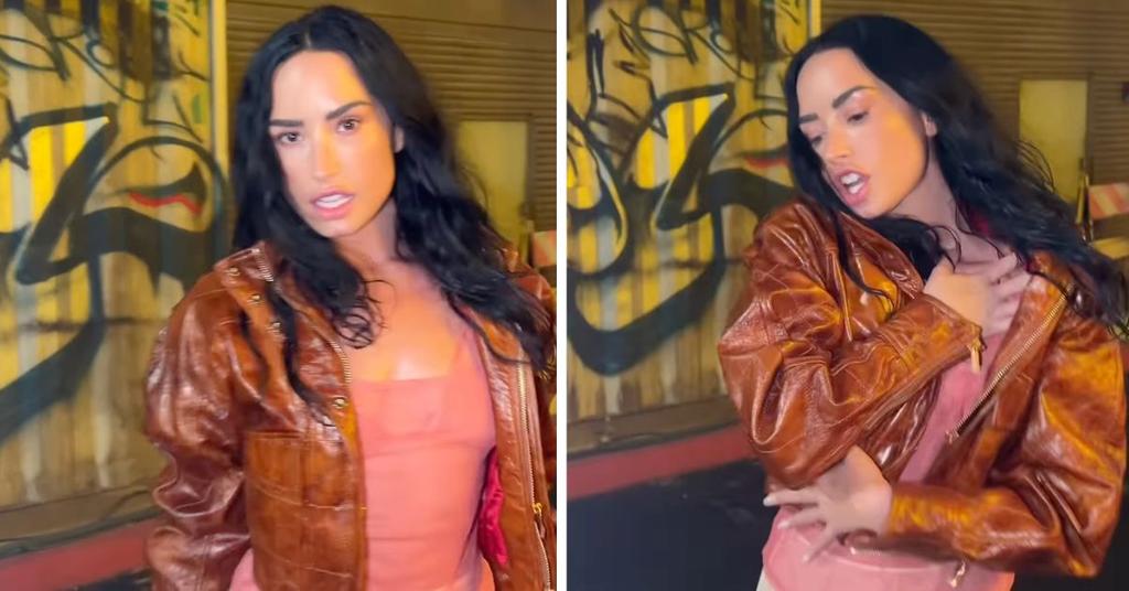 Demi Lovato Flaunts Body In Sheer Top While Promoting New Music: Watch