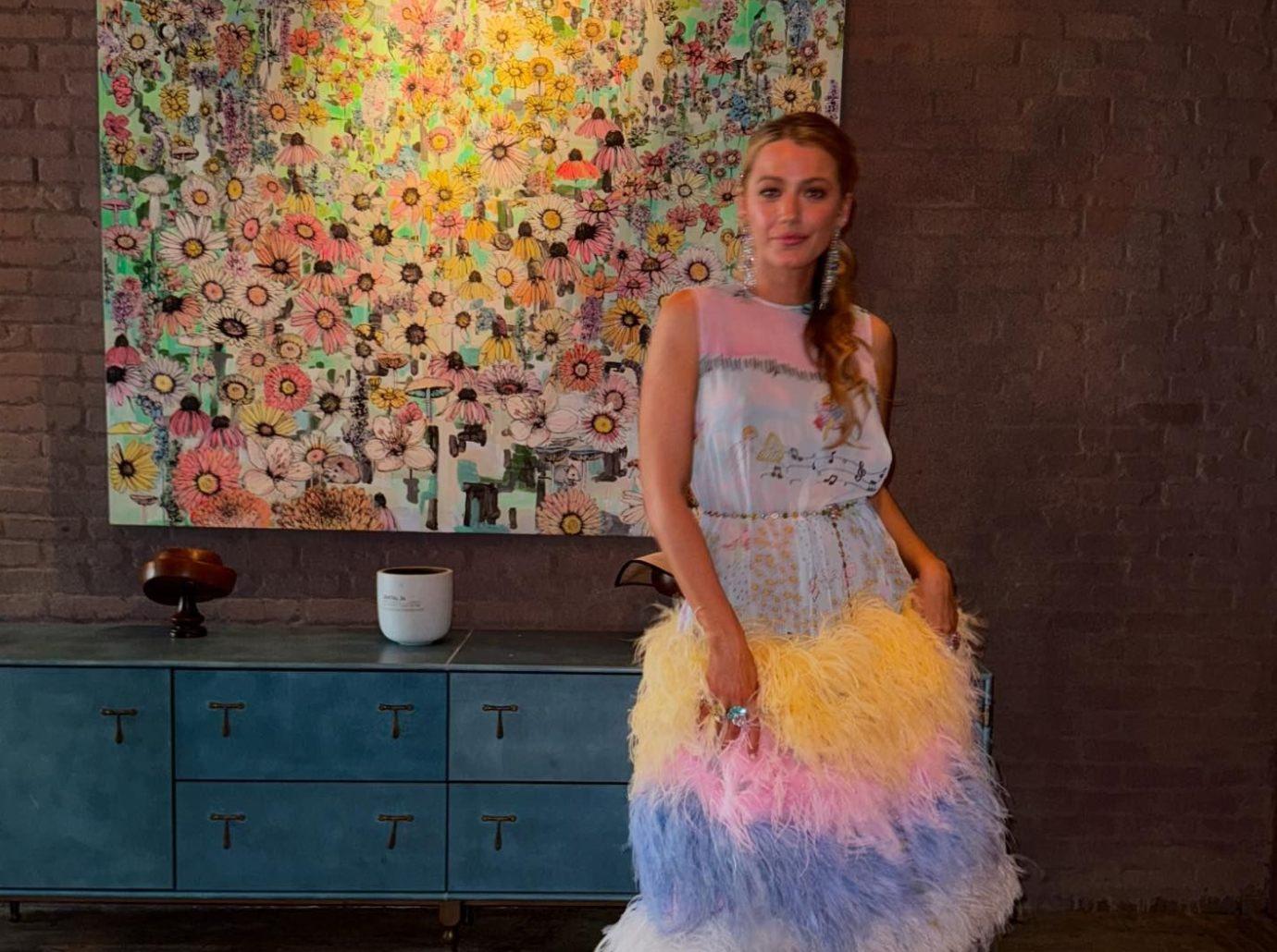 Blake Lively Has Floral Patterned 'Deadpool' Mask In NYC Home: Photo
