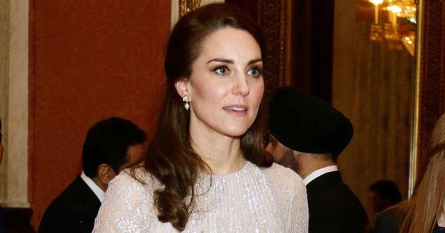 Kate Middleton Shows Off Tiny Waist At Buckingham Palace