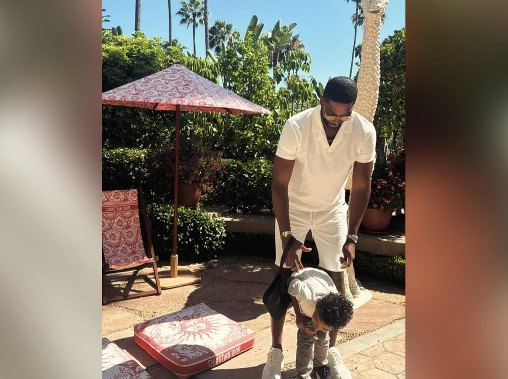 Tristan Thompson Lunches With His & Jordan Craig's Son Prince: Photos
