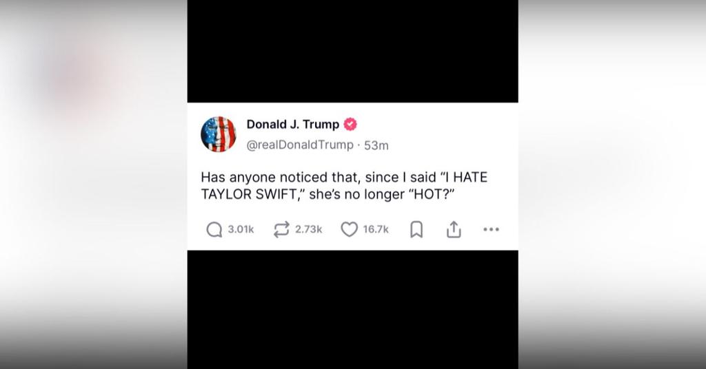 Donald Trump Claims Taylor Swift Isn't 'Hot' Because He 'Hates Her'