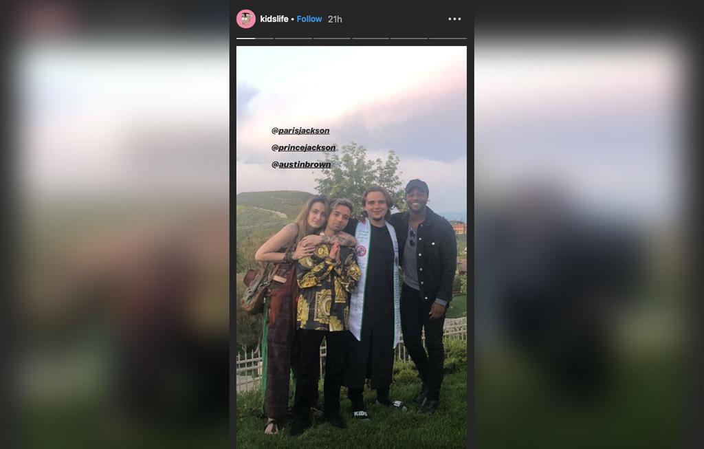 Michael Jackson’s Son Blanket Attends Brother Prince’s College Grad