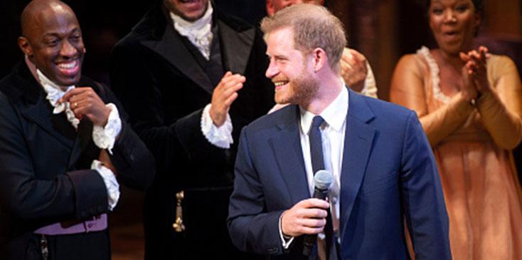 VIDEO Prince Harry Sings On Stage At Performance Of 'Hamilton'