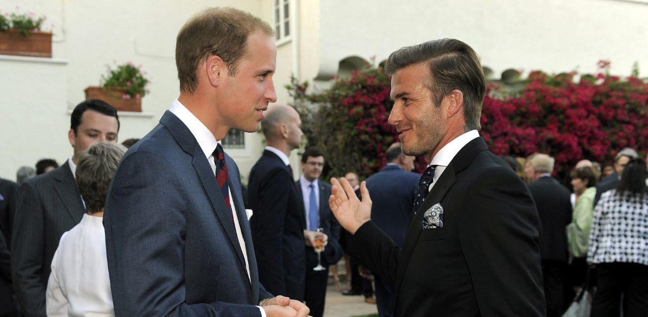 David Beckham & Prince William Remain Friends Despite Feud With Harry